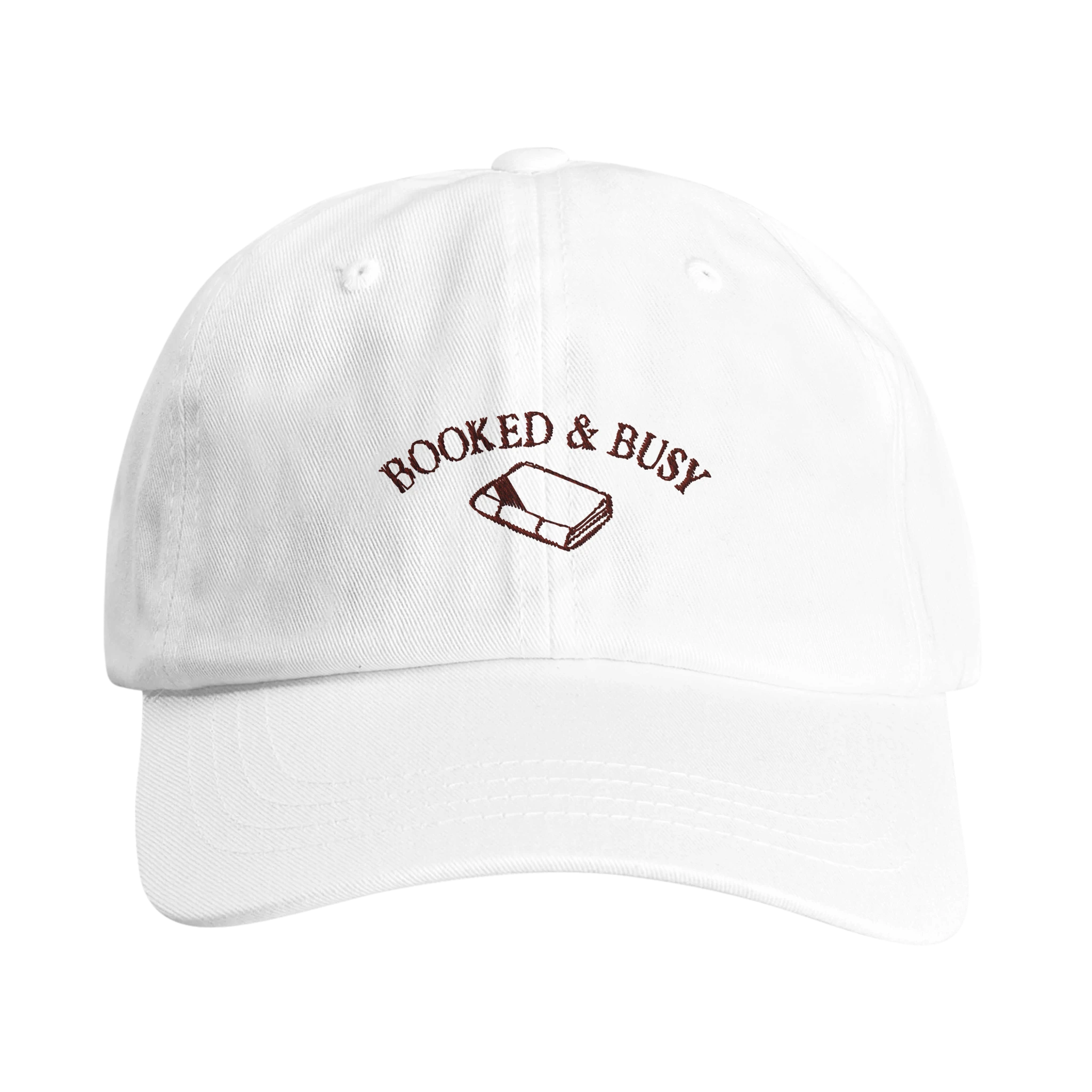 Booked & Busy - Embroidered Adjustable Baseball Cap