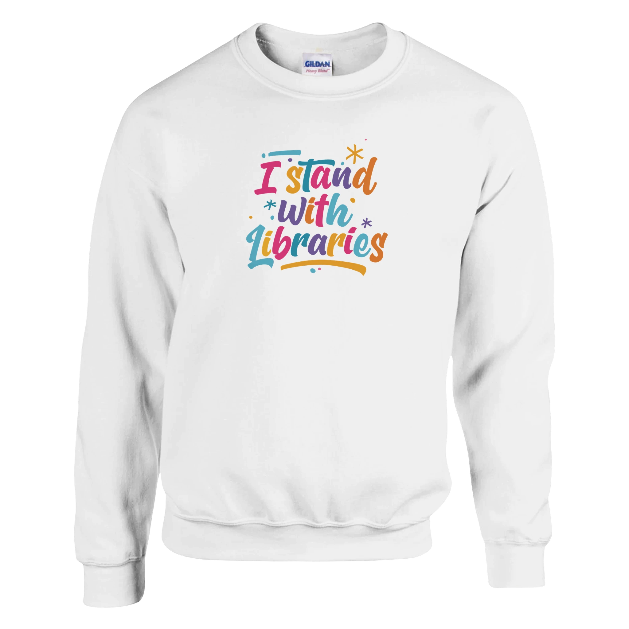 I Stand with Libraries - Crewneck Sweatshirt